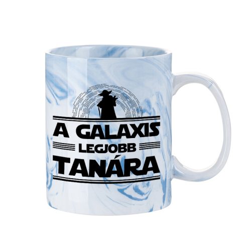 Márványos bögre - A Galaxis legjobb tanára - felirattal - te Márványos bögre - A Galaxis legjobb tanára - felirattal - te